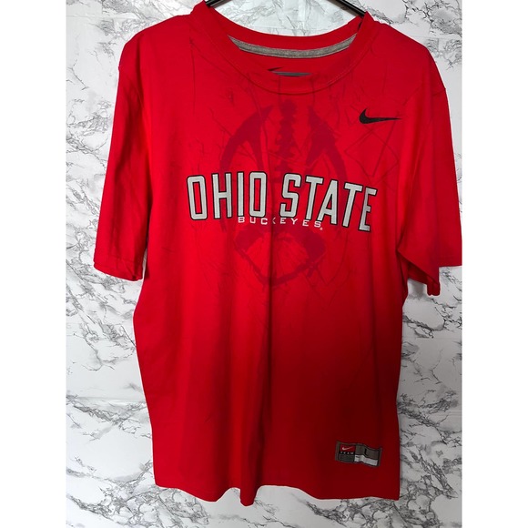 Nike | Shirts | Nike Mens Ohio State Buckeyes Scarlet Drifit Legend ...